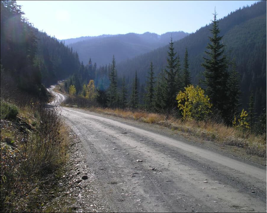 Trans Canada Trail over Gray Creek Pass: Gray Creek to Kimberley, 91 km ...