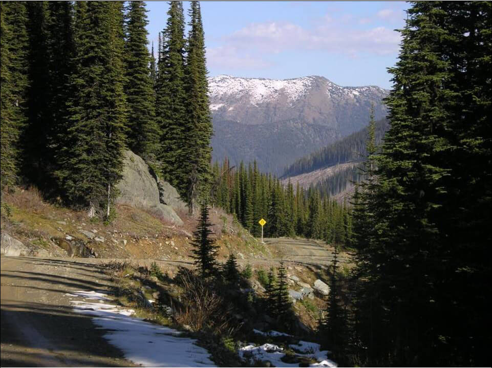 Trans Canada Trail over Gray Creek Pass: Gray Creek to Kimberley, 91 km ...